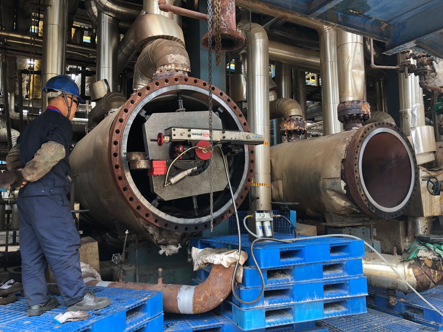 LIGHTWEIGHT,COMPACT:JOYSUNG PORTABLE FLANGE FACER MACHINES – JOYSUNG