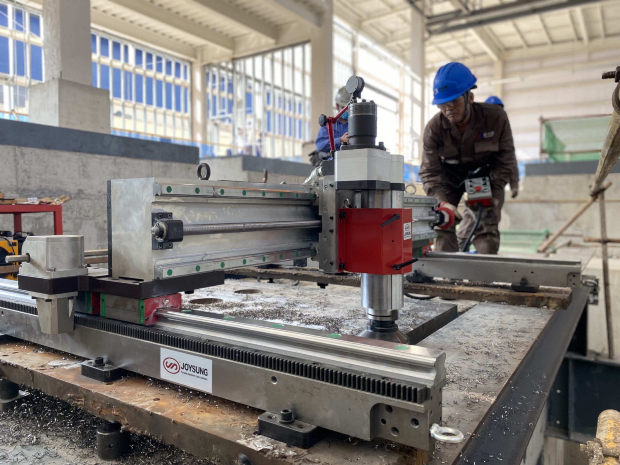 The Application Of Portable Gantry Milling Machine On Site Machining On ...